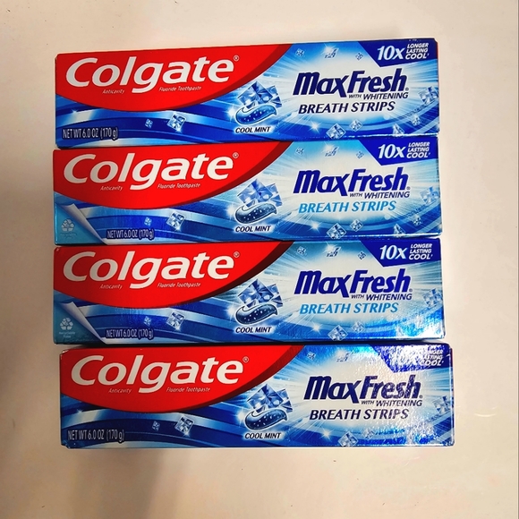 Colgate | Grooming | 4 Colgate Max Fresh Breath Strips Toothpaste ...